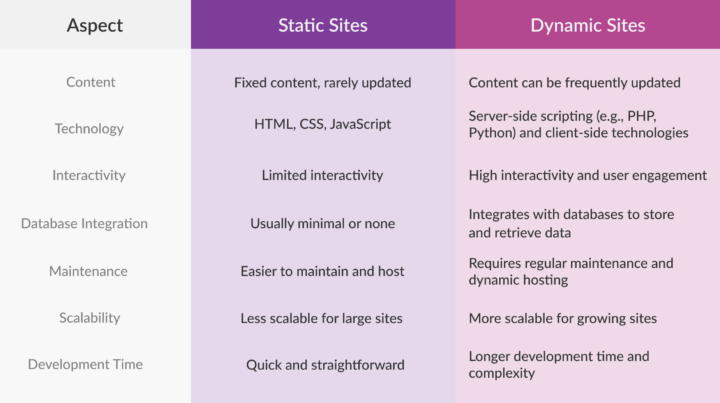 What is Static vs Dynamic Website: Know the Differences